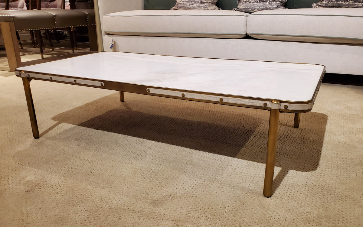 Theodore Alexander Ta Iconic Rectangle Cocktail Table Floor Sample — Grayson Living