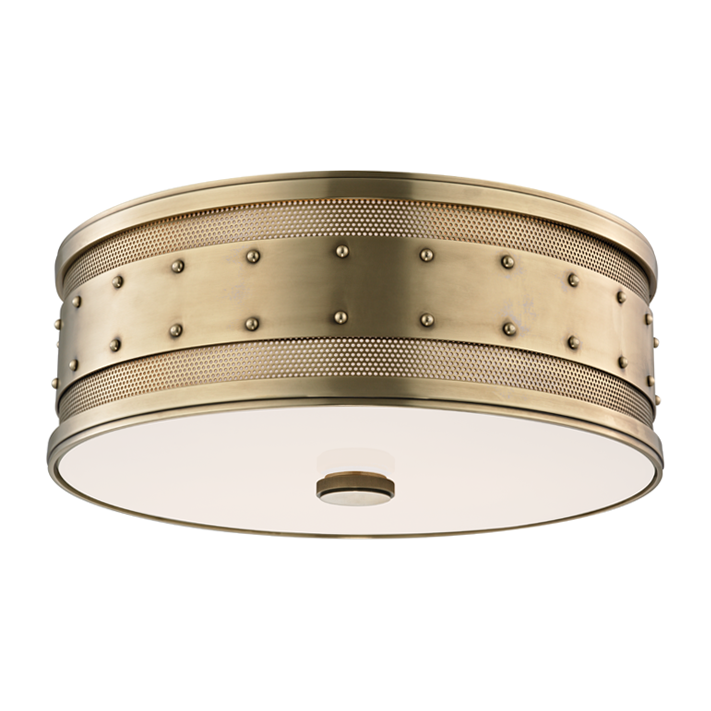 Hudson Valley Lighting Gaines 3 Light 16 inch Flush Mount Ceiling Ligh ...
