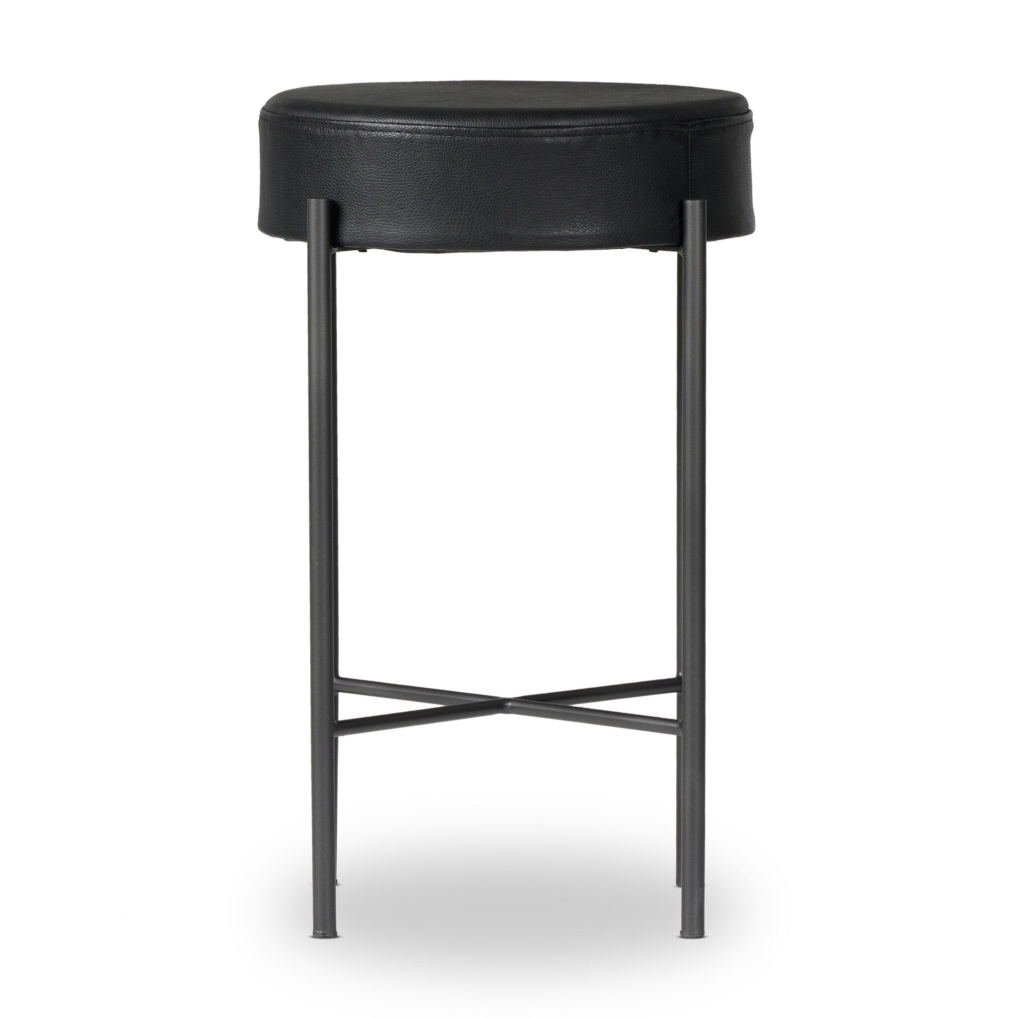 Four Hands Nocona Bar + Counter Stool Black Leather – Grayson Living