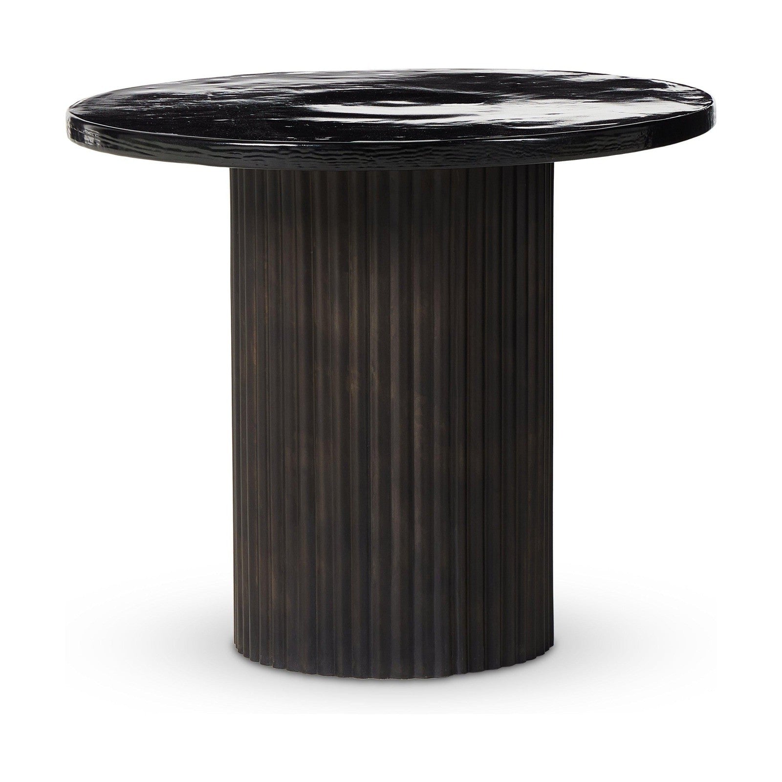 Four Hands Ruben End Table - Smoked Black Cast Glass – Grayson Living