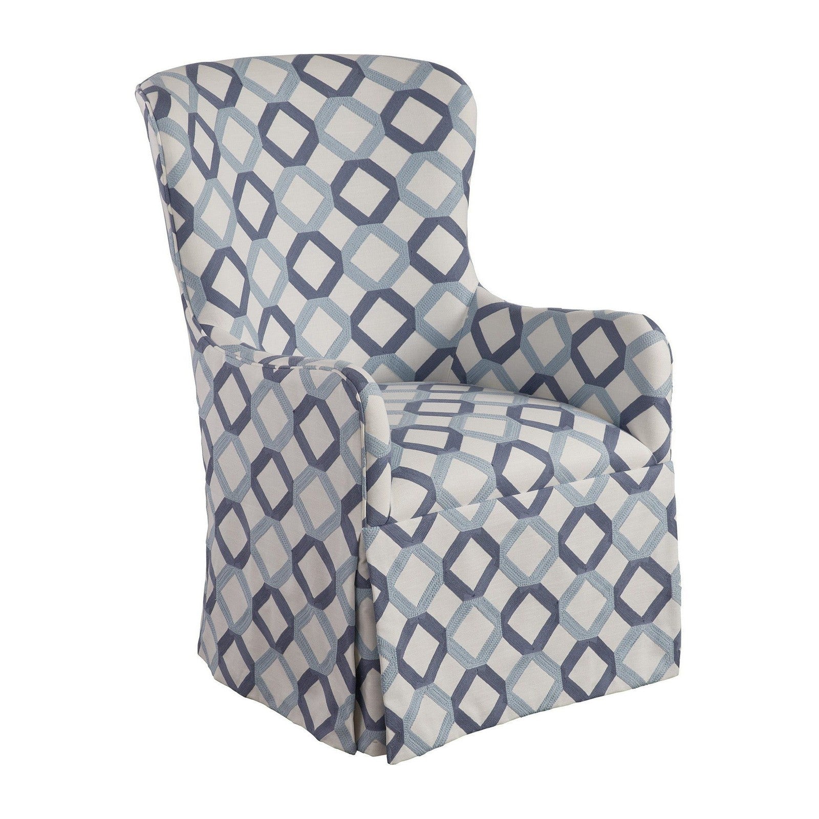 Barclay Butera Laguna Aliso Upholstered Host Chair With Casters - 26 I ...