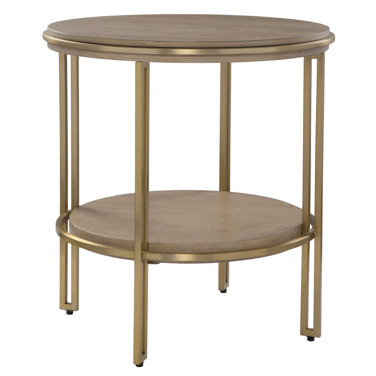 Uttermost Elise Round Brass Side Table — Grayson Living