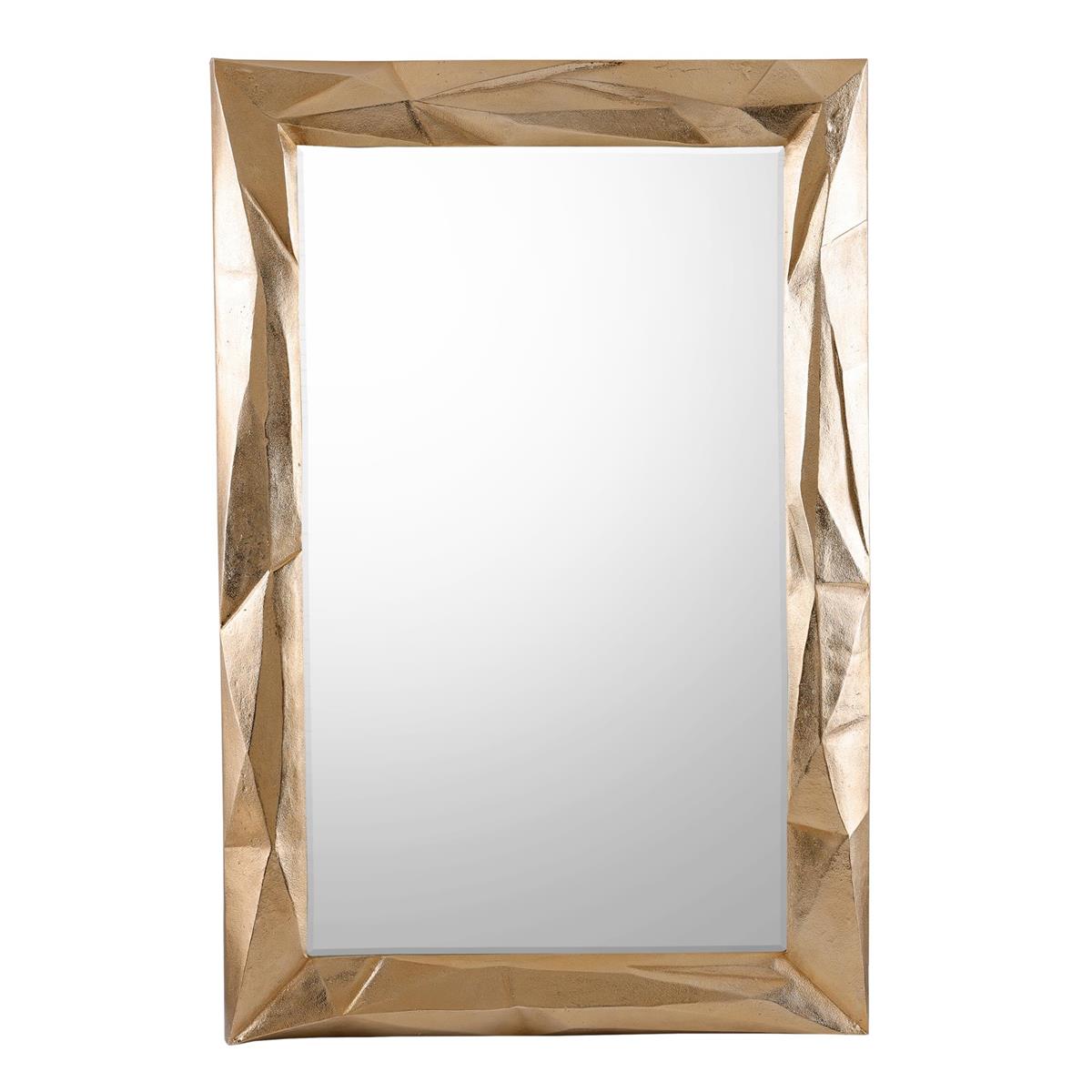 John Richard Ruga Mirror, Gold – Grayson Living