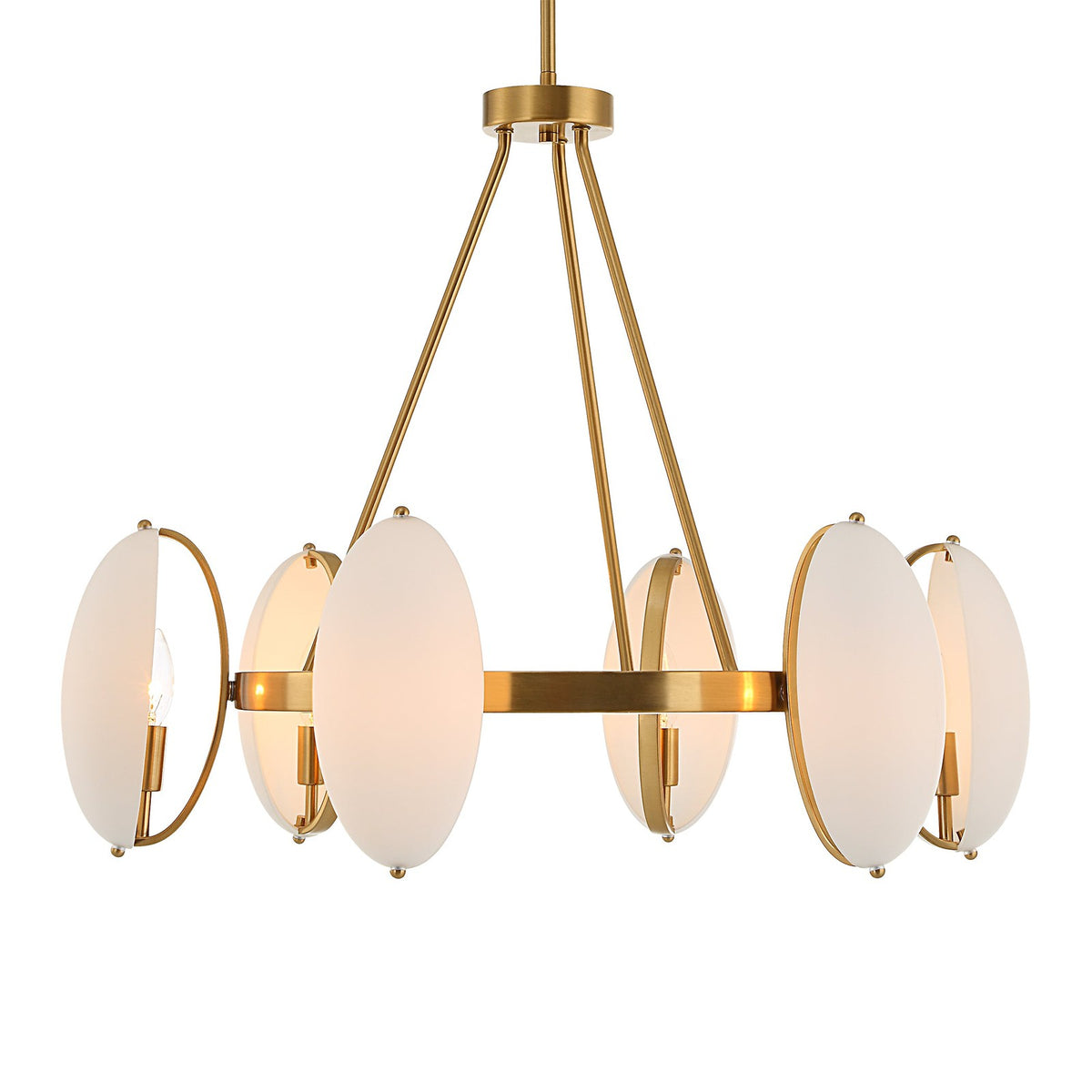 Uttermost Oviform 6 Light Round Chandelier — Grayson Living