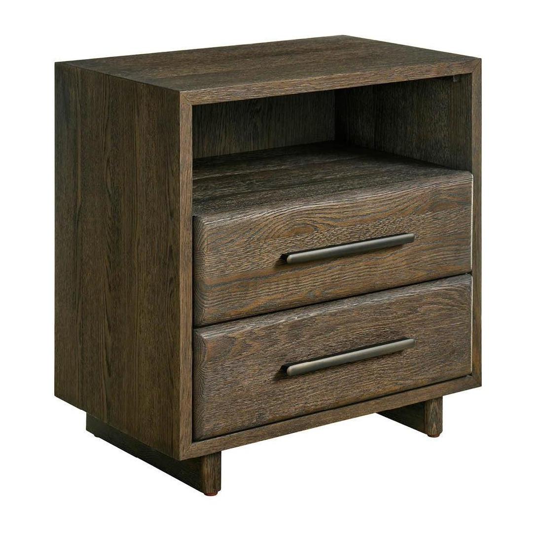 Universal Modern Sable & Desert Sable Open Storage Nightstand – Grayson ...