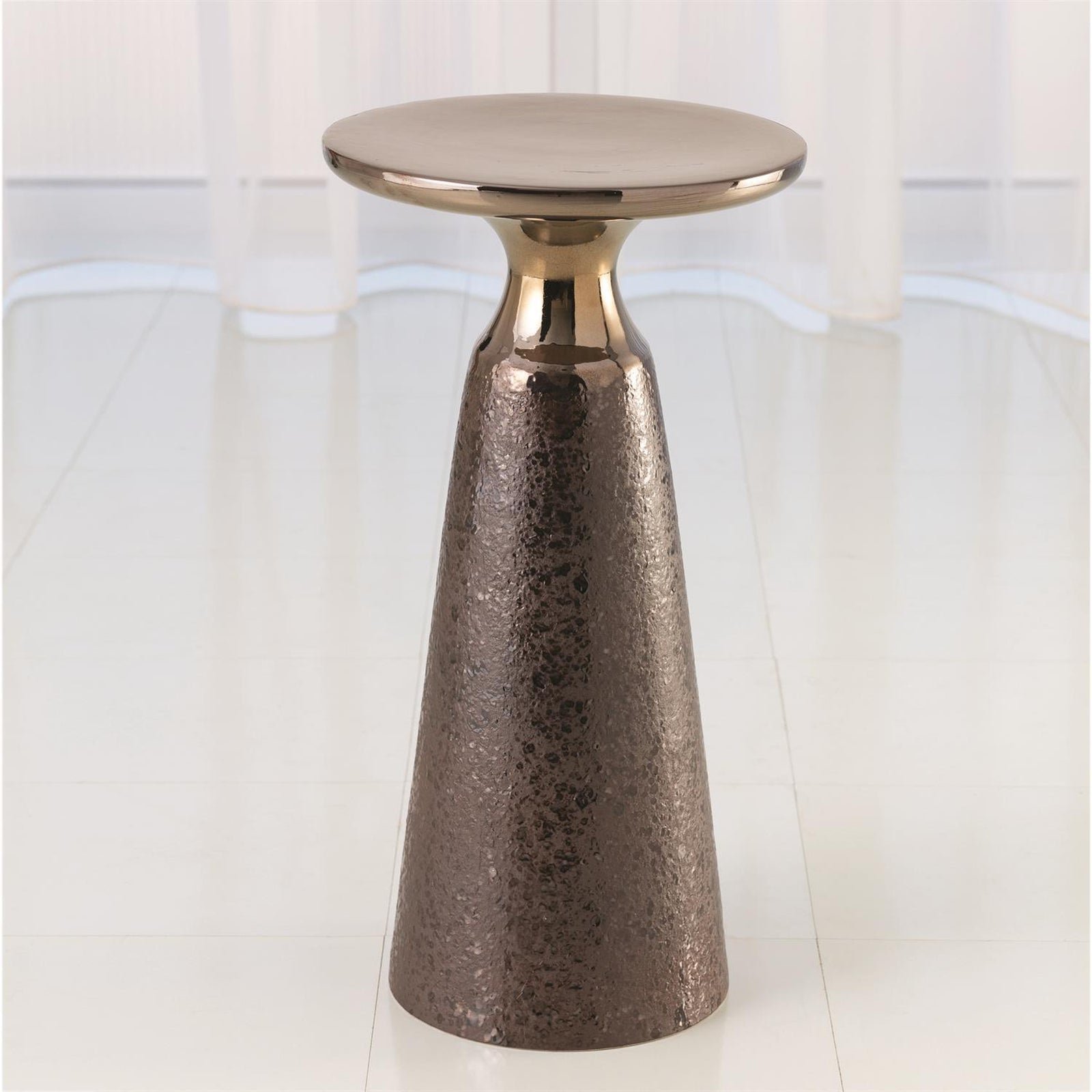 Global Views Bronze Meteor Taper Table – Grayson Living