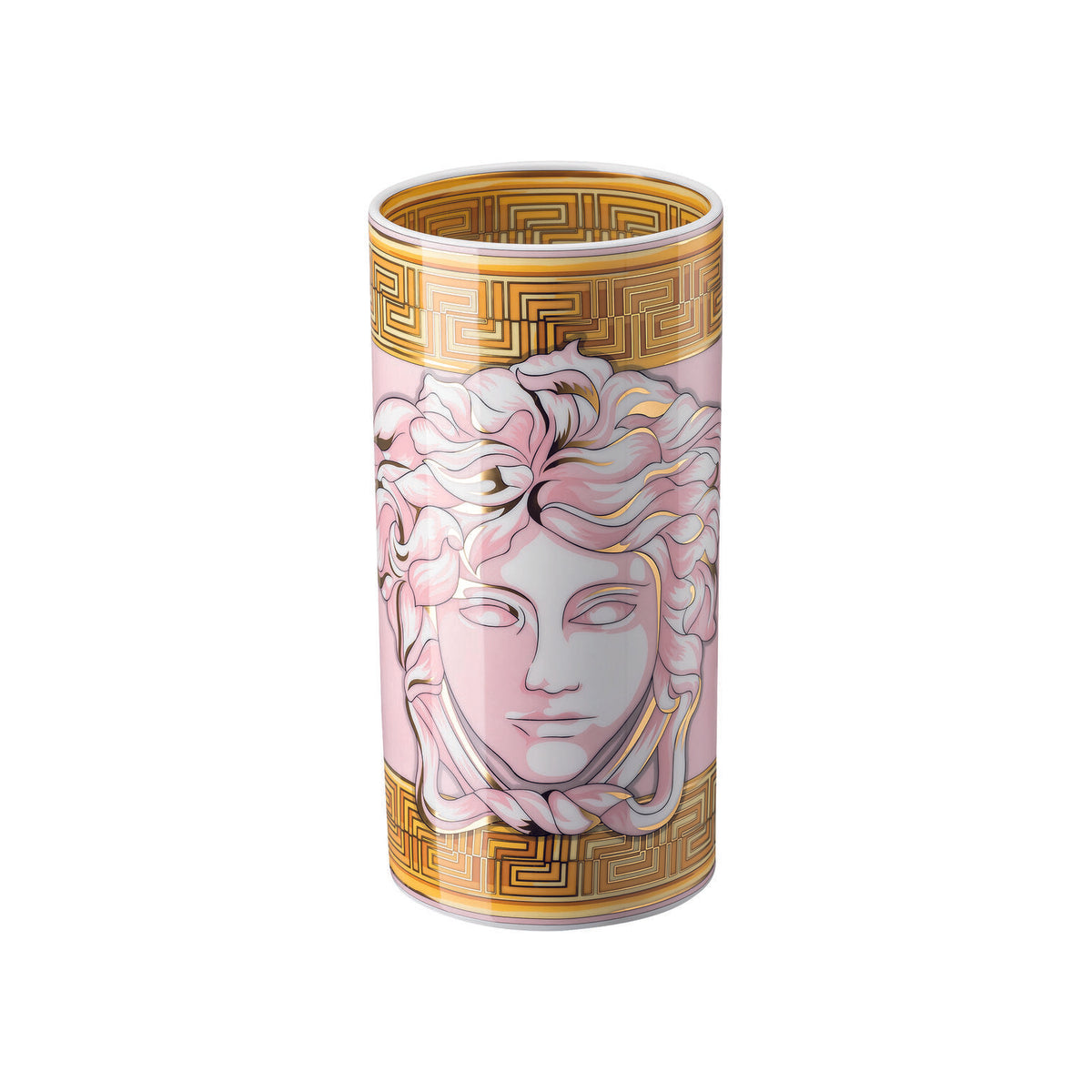 Versace Medusa Amplified Vase - Pink Coin — Grayson Living