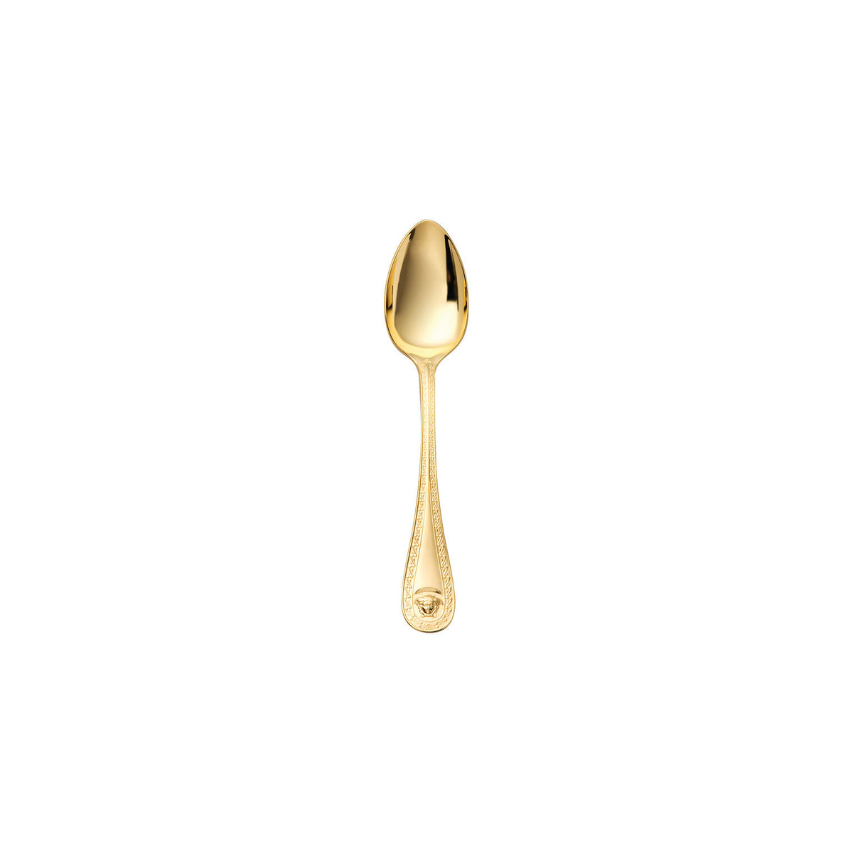 Versace Medusa Flatware Dessert Spoon Gold plated — Grayson Living
