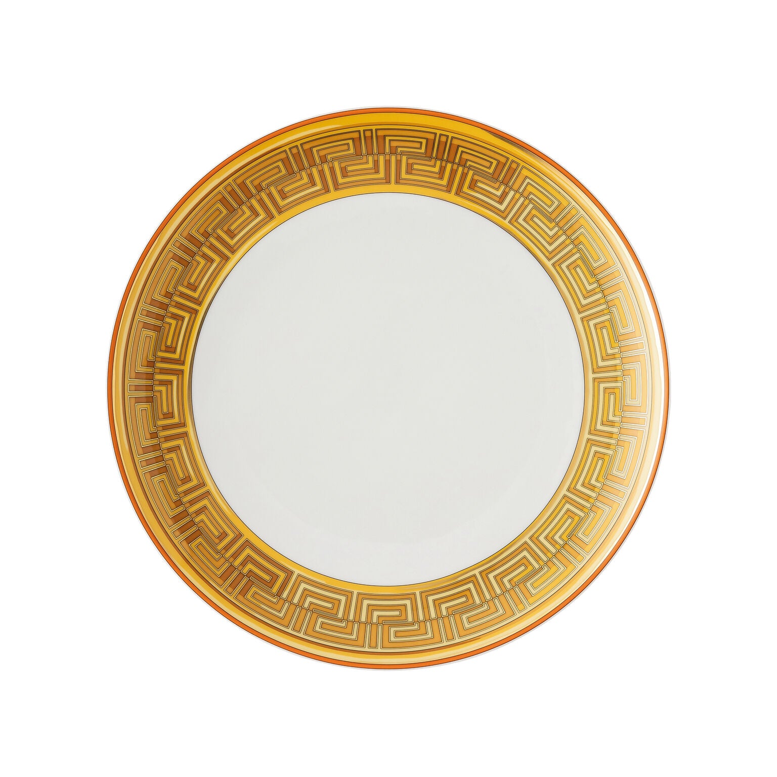 Versace Medusa Amplified Dinner Plate - Orange Coin – Grayson Living