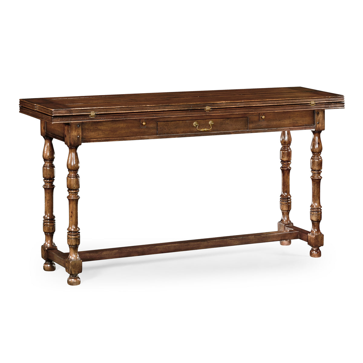 Jonathan Charles Small Walnut Hunt Table (492704-WCD) — Grayson Living