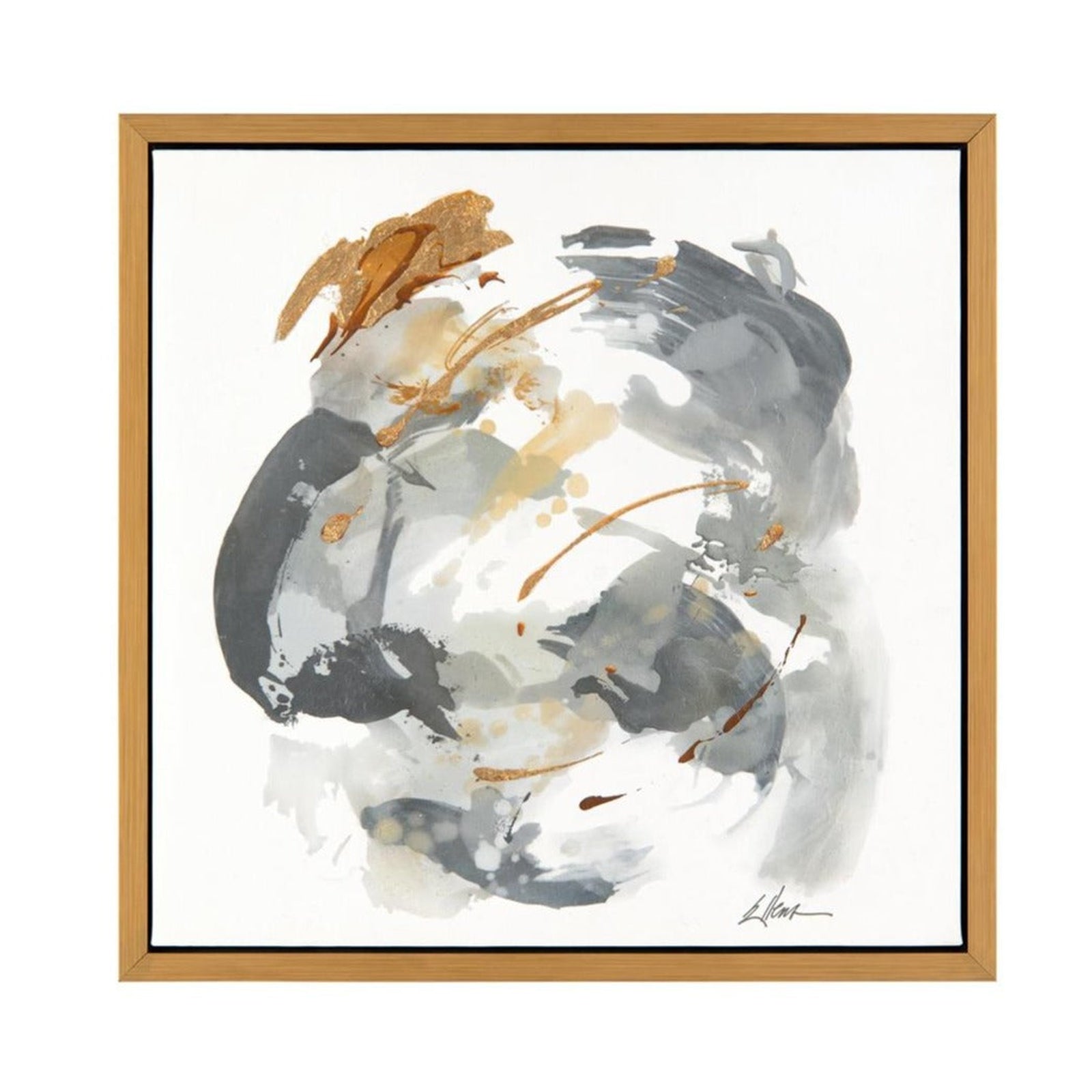 John Richard Jackie Ellens' Gold, Silver, And Grey Wall Art – Grayson ...