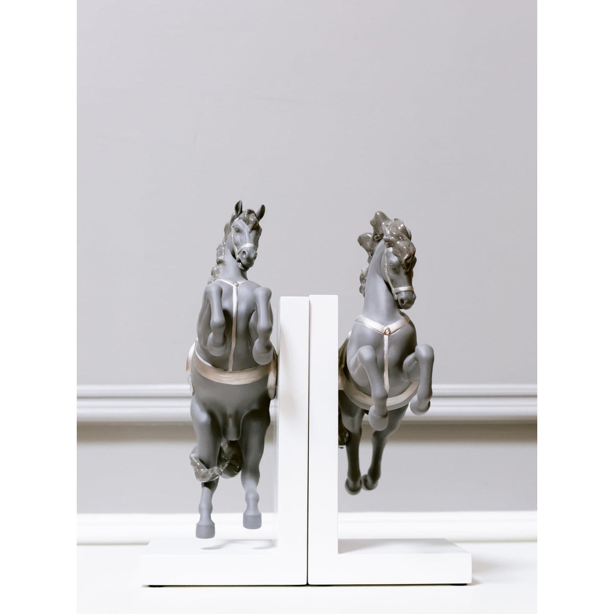 Lladro Horse Figurines on Pirouette and Courbette Floor Sample - Set o ...